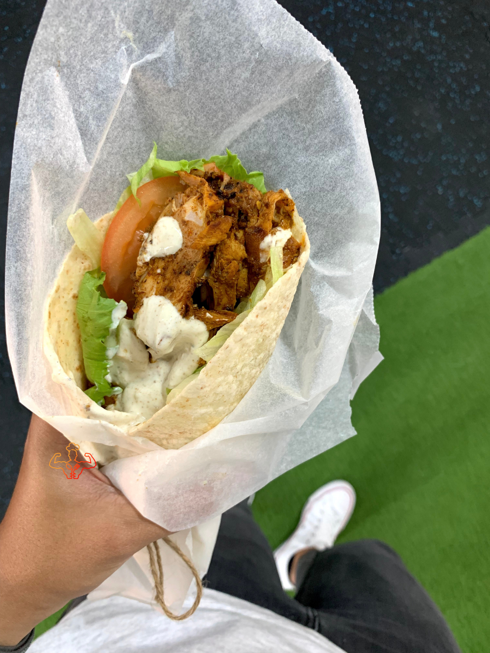 Healthy Chicken Shawarma with Yogurt Sauce Prep